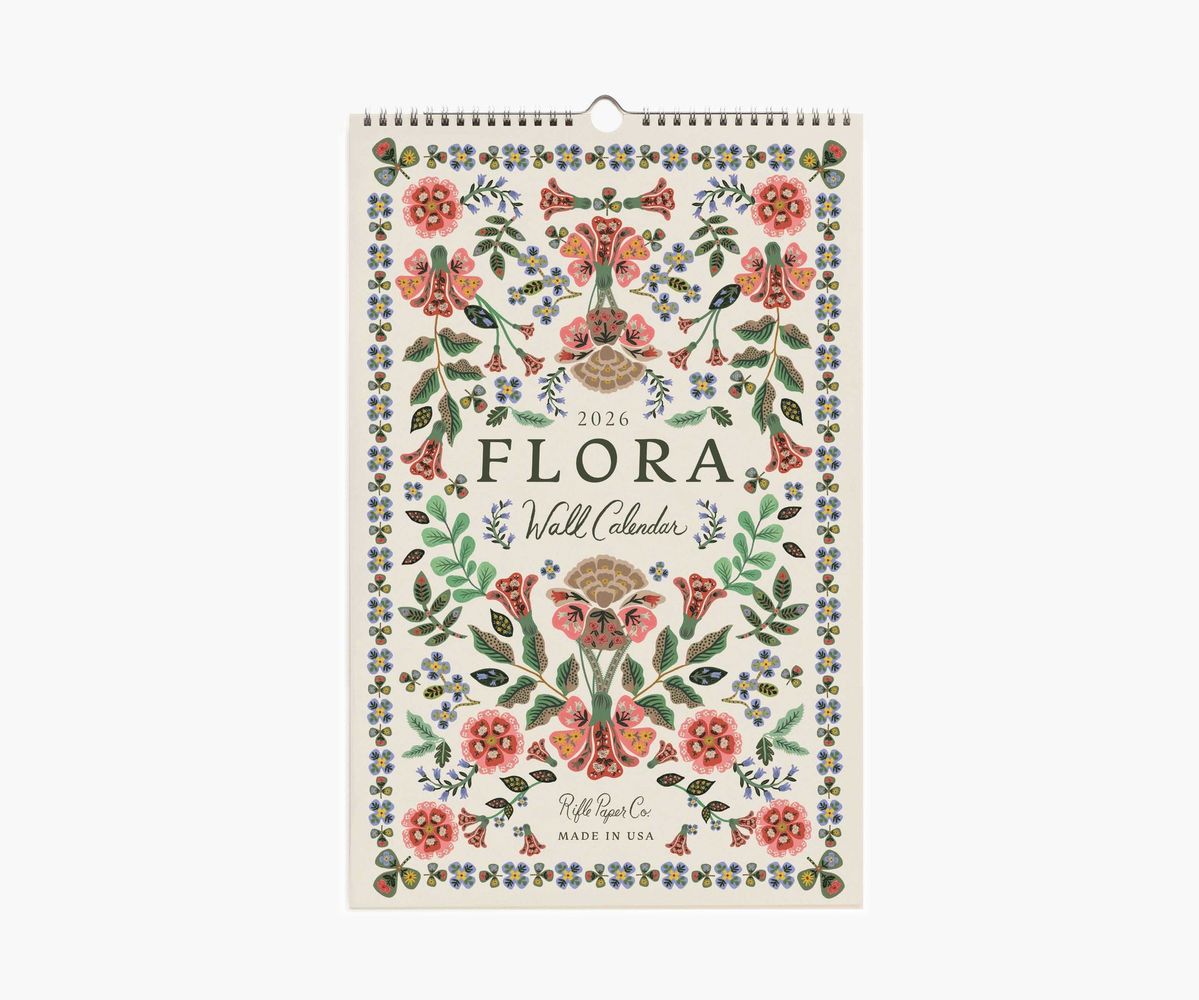 2026 Flora Wall Calendar - Rifle Paper Co. - Hank & Sylvie's – Hank ...