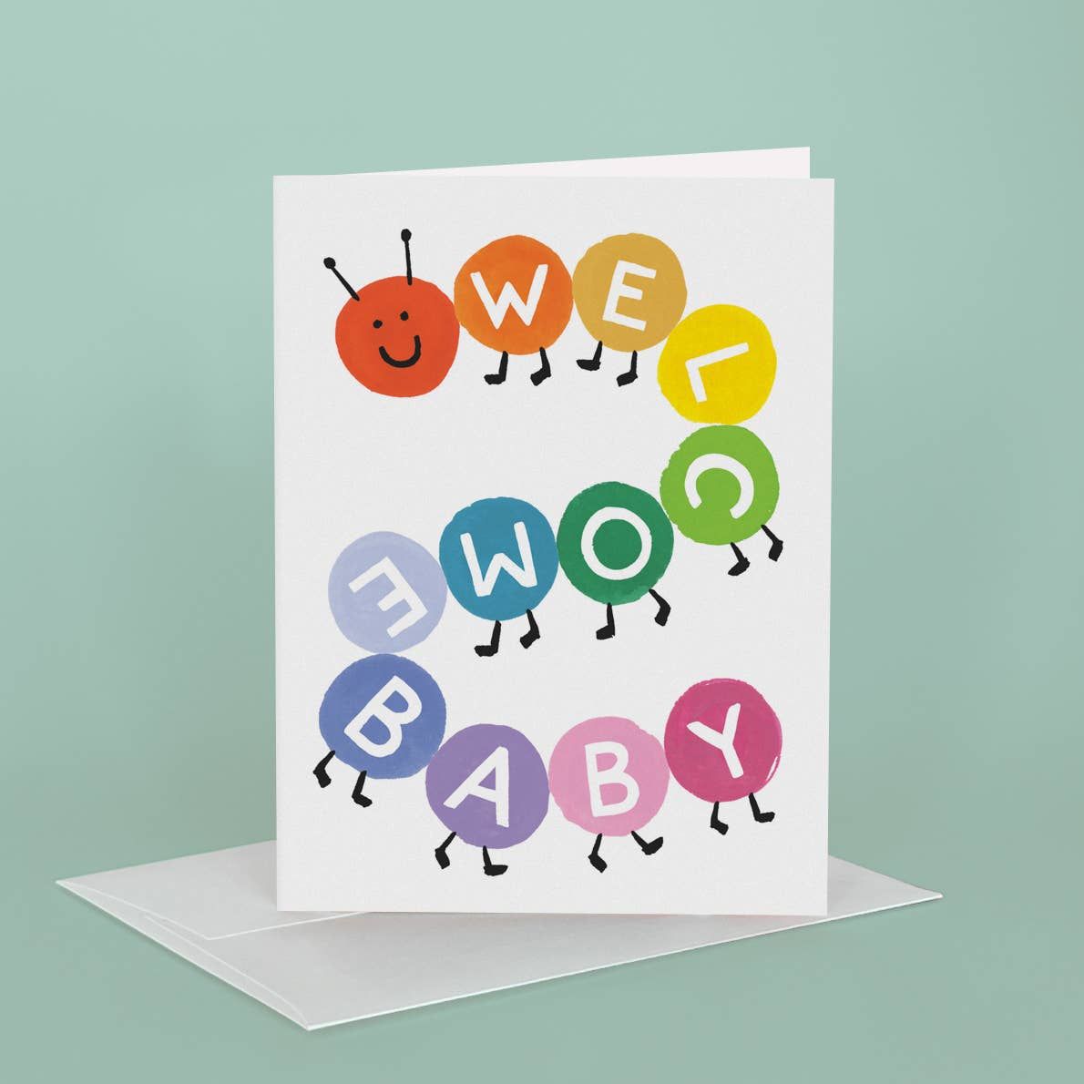 Caterpillar Baby Greeting Card - Hank & Sylvie's – Hank & Sylvies